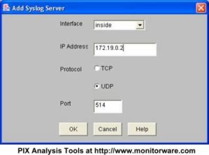 Sample Syslog Device Configurations - Adiscon
